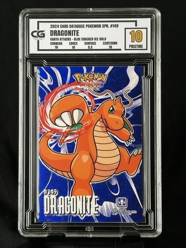 Dragonite CG 10 Pristine Attacks 2 Database Pokemon 2024 Spanish Blue ...