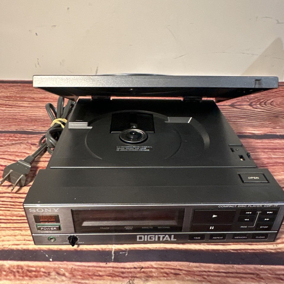 Vintage 1985 RARE SONY CDP-7F CD/CDR Deck/Player Japan EXCELLENT ...