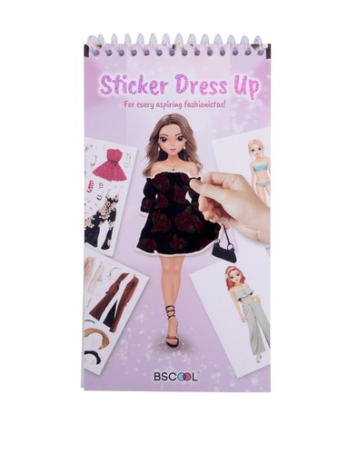Sticker Dress up - Sticker Activity Book for Kids. Learn Girls Fashion ...