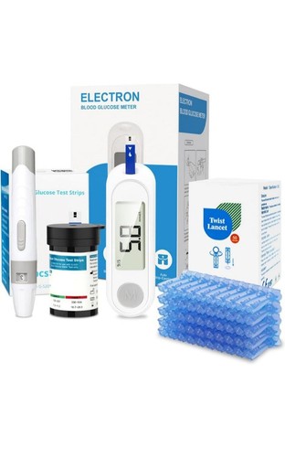 Blood Glucose Monitor Kit,Blood Sugar Testing kit with Blood Sugar Test ...
