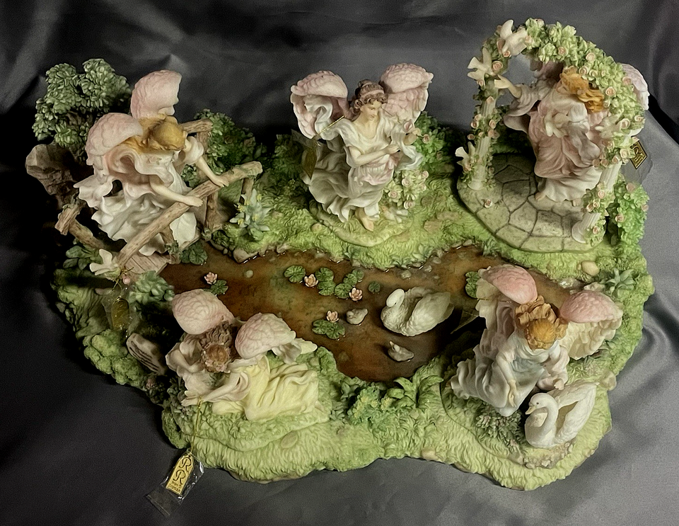 Seraphim Classics Angels “Heavenly Reflections” Display Pond with Five ...