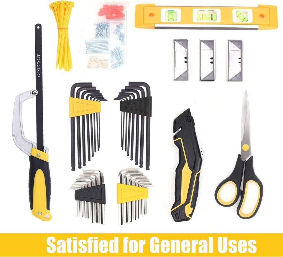 467-Piece Household Home Tool Sets for Mechanics, 16-Inch Tool Bag with Heavy... | eBay UK