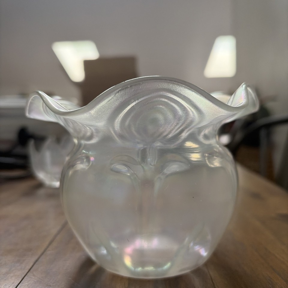 OLD STOURBRIDGE, RICHARDSON, JOHN WALSH WALSH, OPAL IRIDESCENT GLASS ...