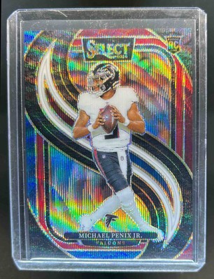 2024 Panini Select Michael Penix Jr. Premier RC Tri-Color Prizm #190/ ...