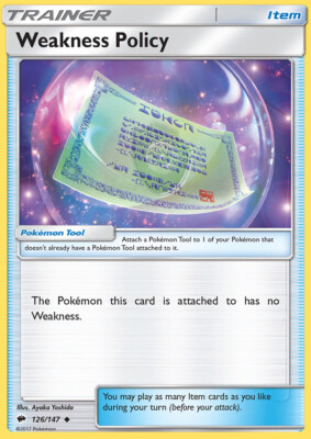Weakness Policy - 126/147 Burning Shadows Trainer Pokemon Card | eBay ...
