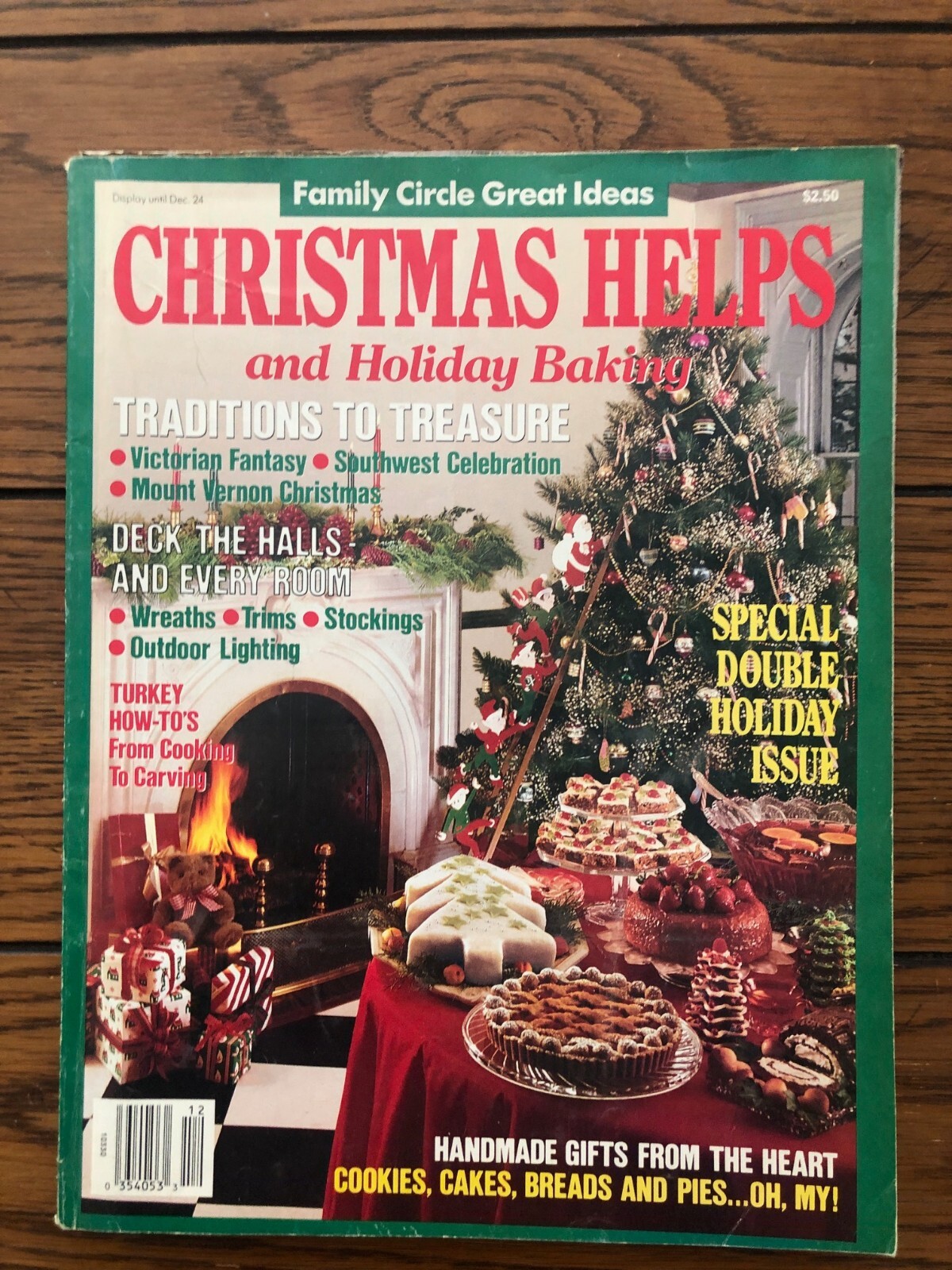 Family Circle Christmas Helps Holiday Baking Magazine Double Holiday ...
