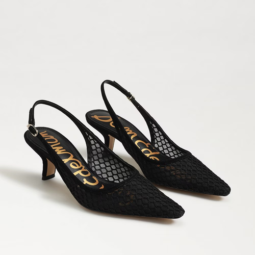 Sam Edelman Bianka Slingback Black Mesh Pump Women's sizes 6-11/ NEW ...