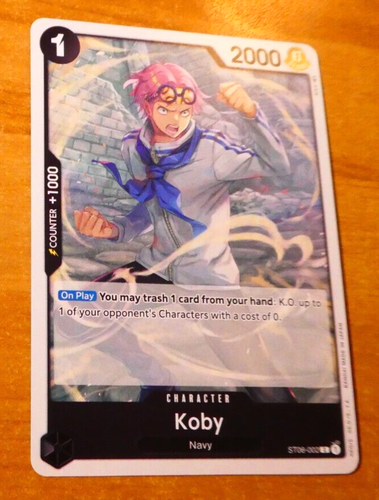 ONE PIECE ENGLISH CARD PROMO GAME CARTE NAVY KOBY ST06-002 ST EN NEUF ...