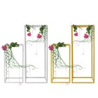 Metal Geometric Flower Rack Centrepiece Wedding Art Column Vases Stand ...