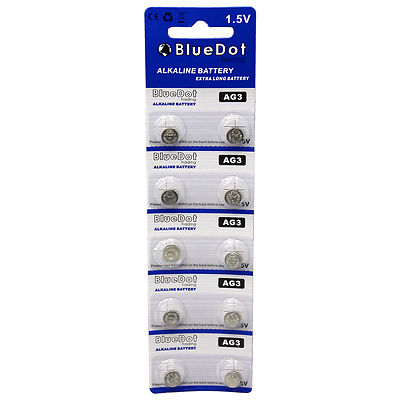 NEW (10 count) AG3 LR41 392 V3GA V36A GP192 L736 G3 G3A Cell Button ...