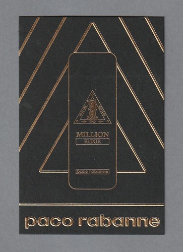 Carte publicitaire - advertising card - 1 million de Paco Rabanne | eBay