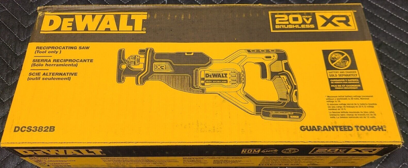 DEWALT DCS382B 20V MAX XR Li-ion Brushless Cordless Reciprocating Saw ...