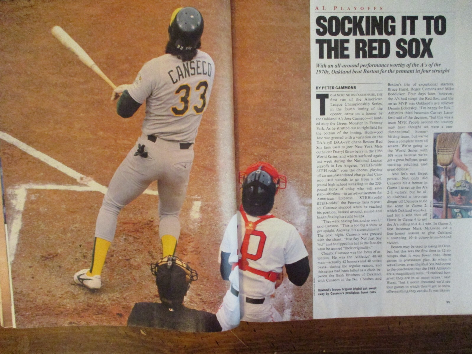 1988 SPORTS ILLUSTRATED Mag(BARRY SANDERS/KIRK GIBSON/ANTHONY DILWEG ...