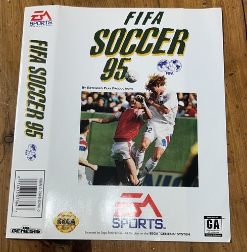 FIFA Soccer '95 For Sega Genesis Cover Art Insert Only 14633073843| eBay