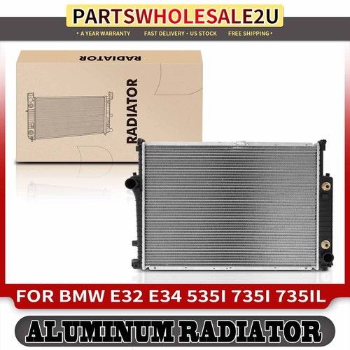 Radiator w/ Oil Cooler for BMW E32 735i 735iL E34 535i L6 3.5L ...