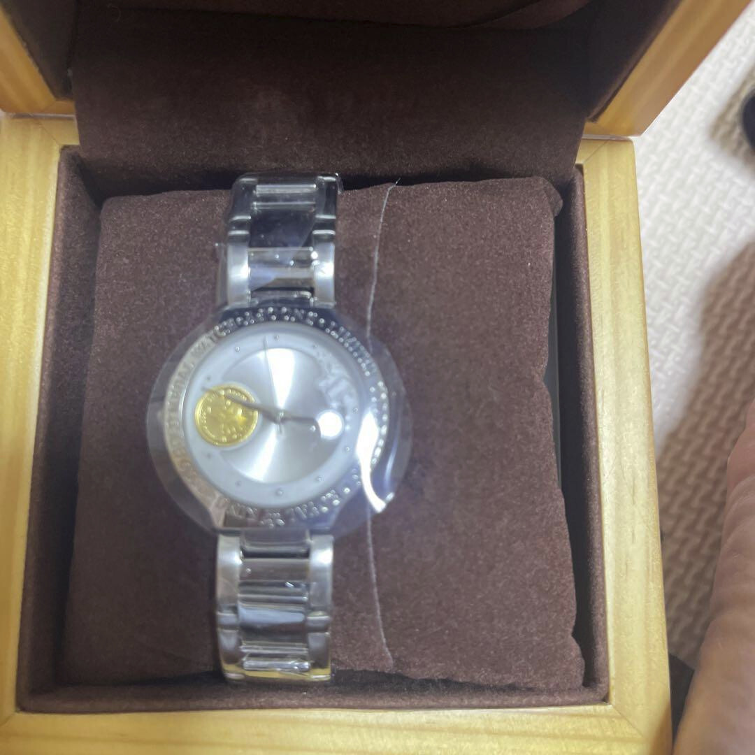 SNOOPY 24K MEDAL Wristwatch Gold Dial Original Band U… - Gem