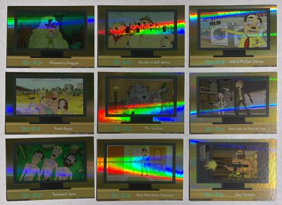 2018 Cryptozoic Rick and Morty Season 1 Rixty Minutes 9-Card Chase Set ...