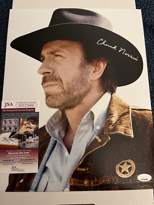 Chuck Norris autograph signed 11x14 photo ~ JSA Witness COA | eBay