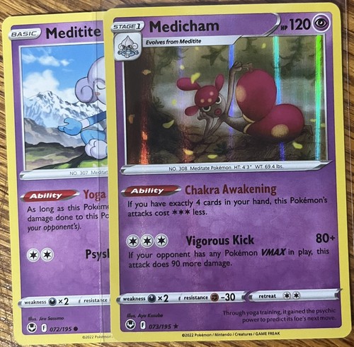 Meditite 72/195, Medicham 73/195 - Evo Line - Silver Tempest - Read ...