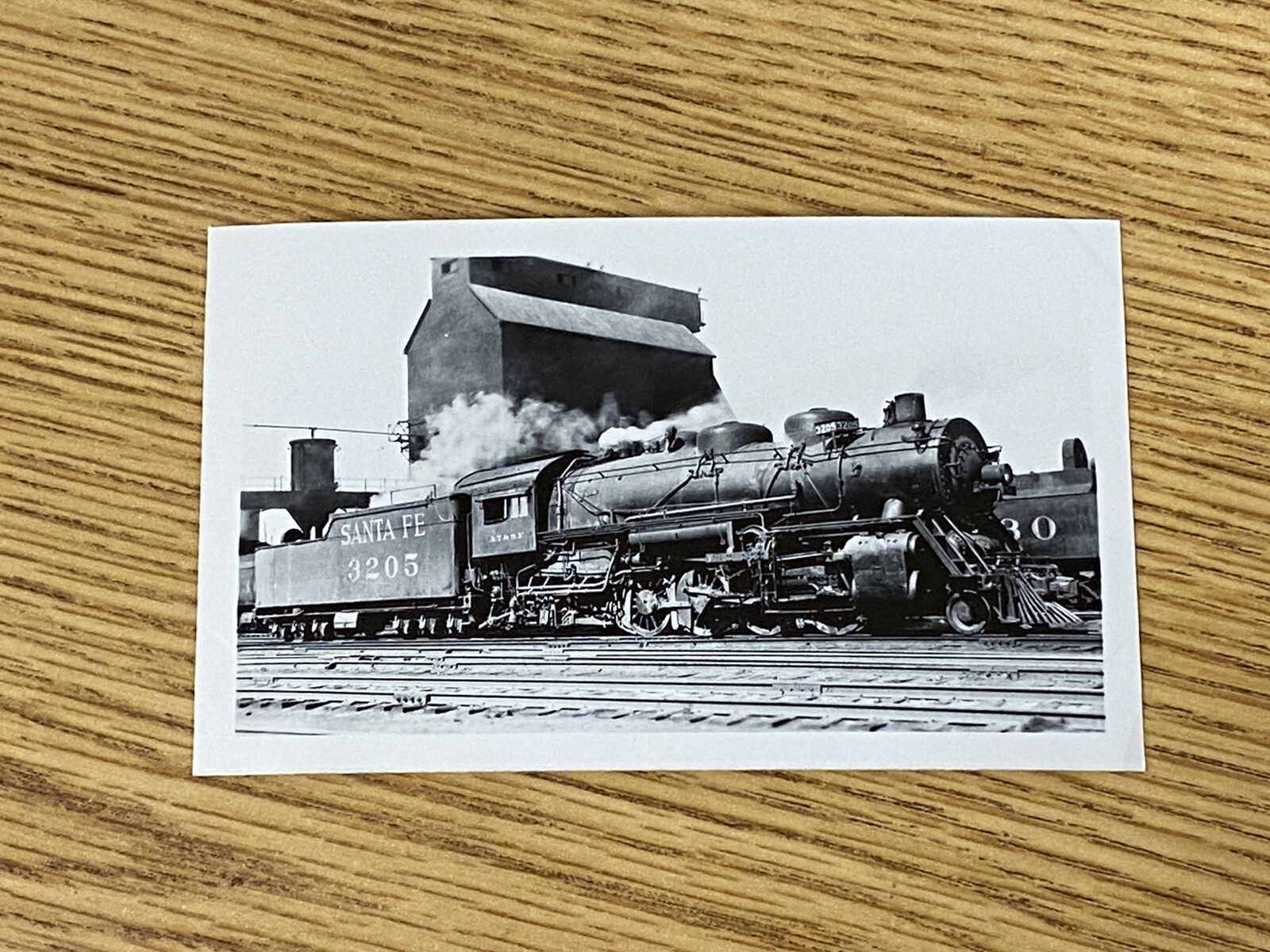 Santa Fe Railway Steam Engine Locomotive 3205 Vintage Photos ATSF | eBay