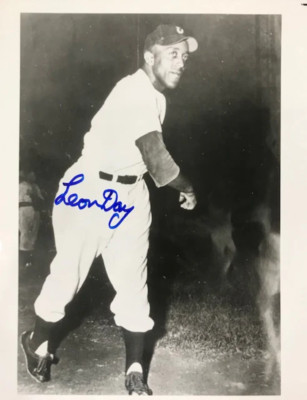 Leon Day Autographed 8x10 Black & White Baseball Photo | eBay