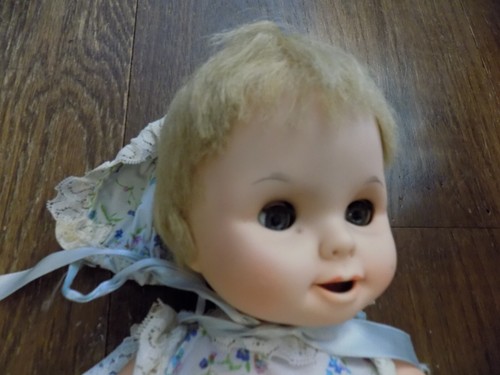 18” Vtg BABY MAGIC DOLL DELUXE READING DOLL 1960’s Mouth Moves When You ...
