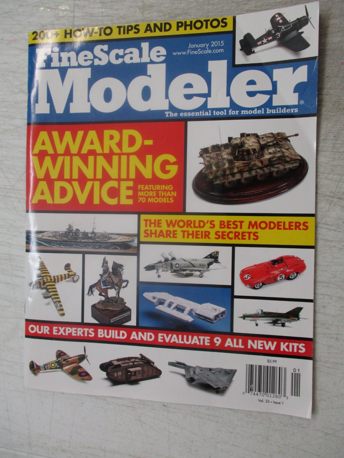 FINE SCALE MODELER MAGAZINE JANUARY 2015 KITTYHAWK F-101A VOODOO ...