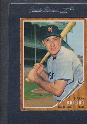 1962 Topps #551 Harry Bright Senators Fair *339 | eBay