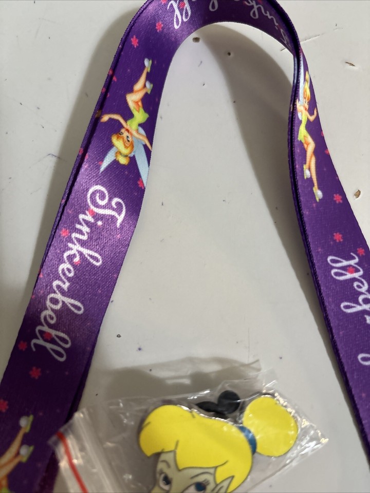 Disney Tinkerbell Only Pin W/LANYARD | eBay