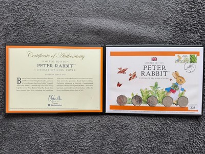 2020 PETER RABBIT Ultimate 50P 5 Coin set Cover Limited Edition 495 ...