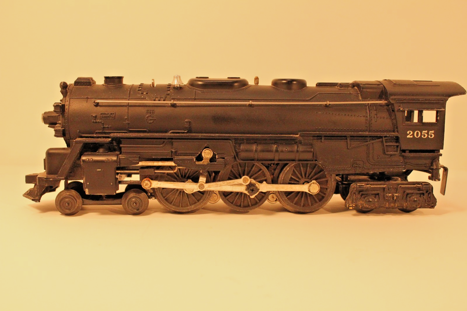 LIONEL 2055 HUDSON STEAM ENGINE LOCOMOTIVE WITH 6026W TENDER RUNS ...
