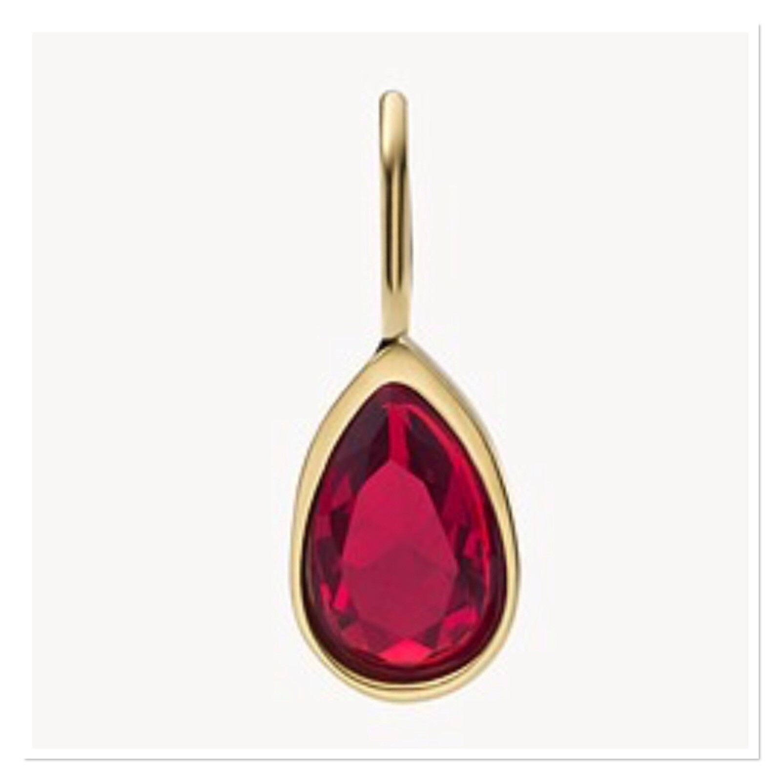 FOSSIL Jazzberry Corra Oh So Charming July Birthstone Charm | eBay