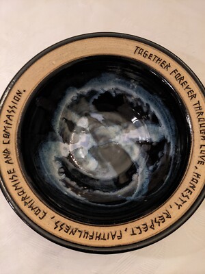 Clay Werks Pottery TOGETHER FOREVER Wedding Fruit Bowl Bryan Becker 10 ...