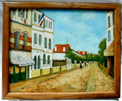 FRENCH SCHOOL VERY WELL DONE VINTAGE ORIGINAL OIL PAINTING | eBay