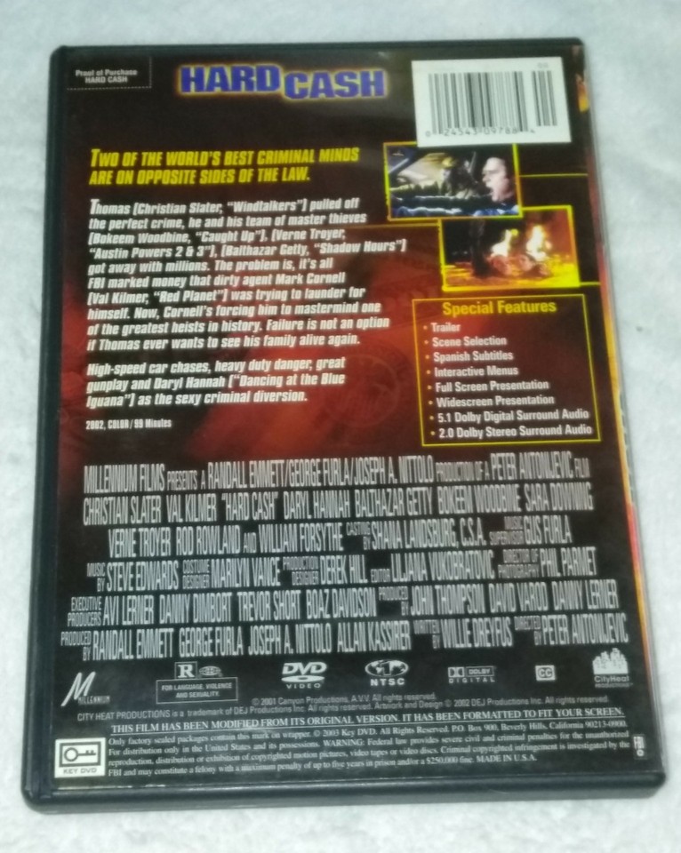 Hard Cash DVD *RARE opp 24543097884| eBay