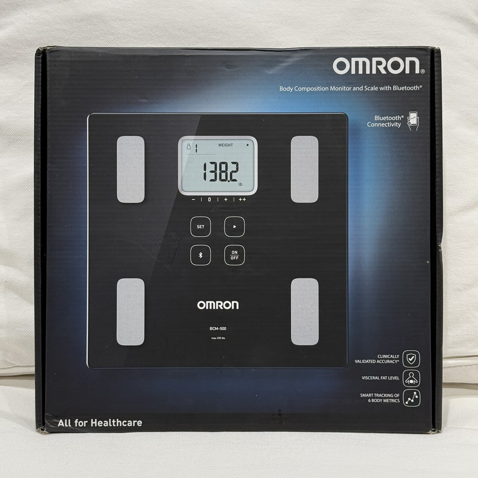 Omron BCM-500 Bluetooth Body Composition Monitor and Scale - Black Free ...