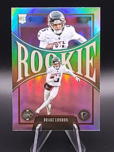 2022 Panini Chronicles Legacy Drake London SILVER PRIZM #204 FALCONS RC ...