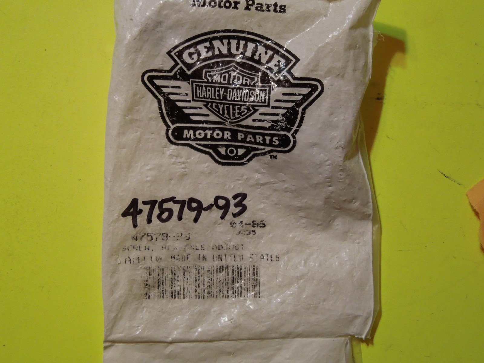 1 NOS OEM Harley Davidson Axle Adjuster Screw P/N 47579-93 | eBay