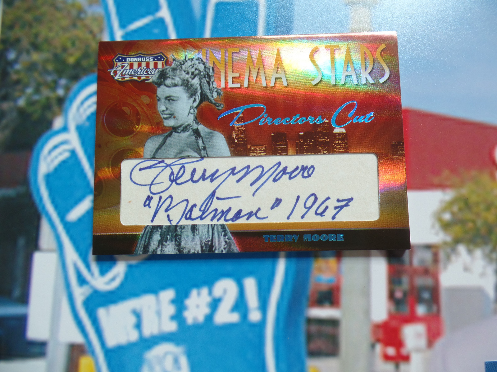 TERRY MOORE Batman 1967 autograph 2008 DONRUSS AMERICANA Celebrity Cuts ...