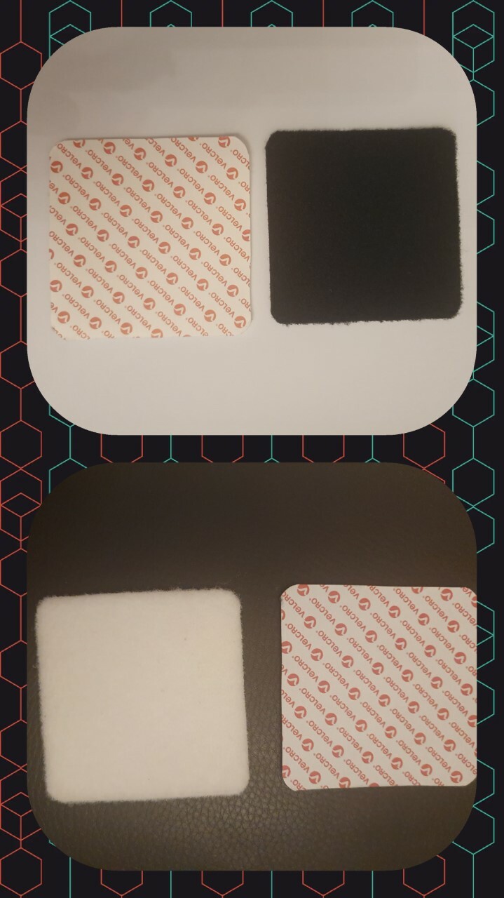 Velcro Self Adhesive Sticky Pads Discs Hook & Loop size 35mm 40mm 45mm ...