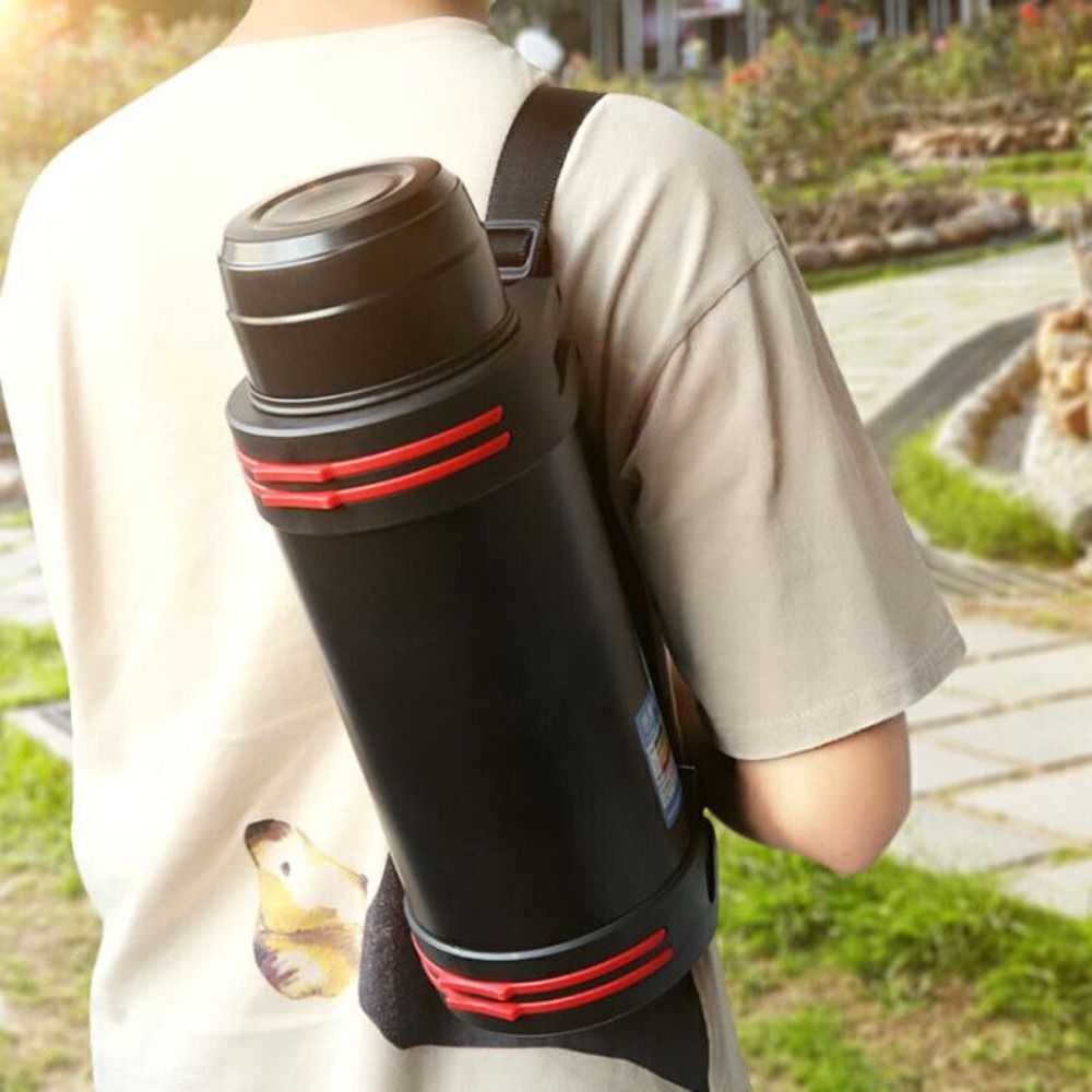 2L Vacuum Bottle High Capacity Travel Pot Portable Stainless Steel ...