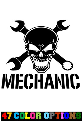 Vinyl Decal Truck Car Sticker Laptop - Mechanic Ironworker Cross ...
