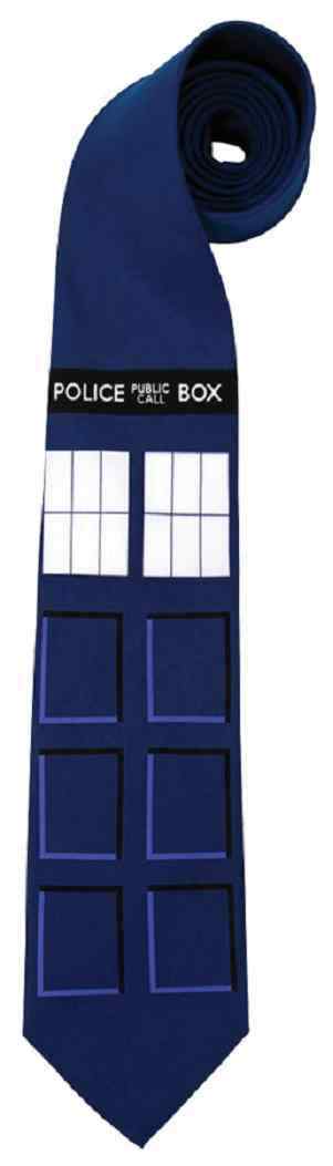 TARDIS Neck Tie Doctor Who Fancy Dress Up Halloween Adult Costume ...