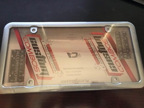 NEW CUSTOM COMBOS ANODIZED ALUMINUM LICENCE PLATE FRAME AND SHIELD ...