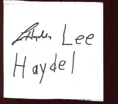 LEE HAYDEL mlb MILWAUKEE BREWERS signed AUTOGRAPH 5948 | eBay UK