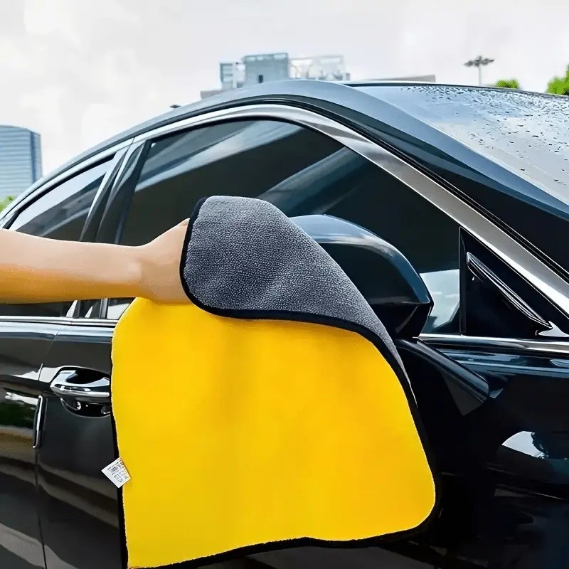 5PCS Microfiber Cleaning Cloth Car Wash Towel Drying Rag Car Polishing ...