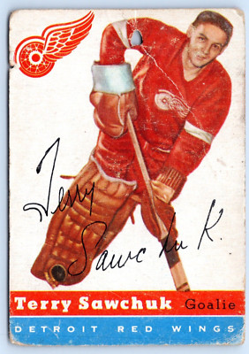 TERRY SAWCHUK 1954-55 TOPPS 1954-55 NO 58 POOR+ 34048 | eBay