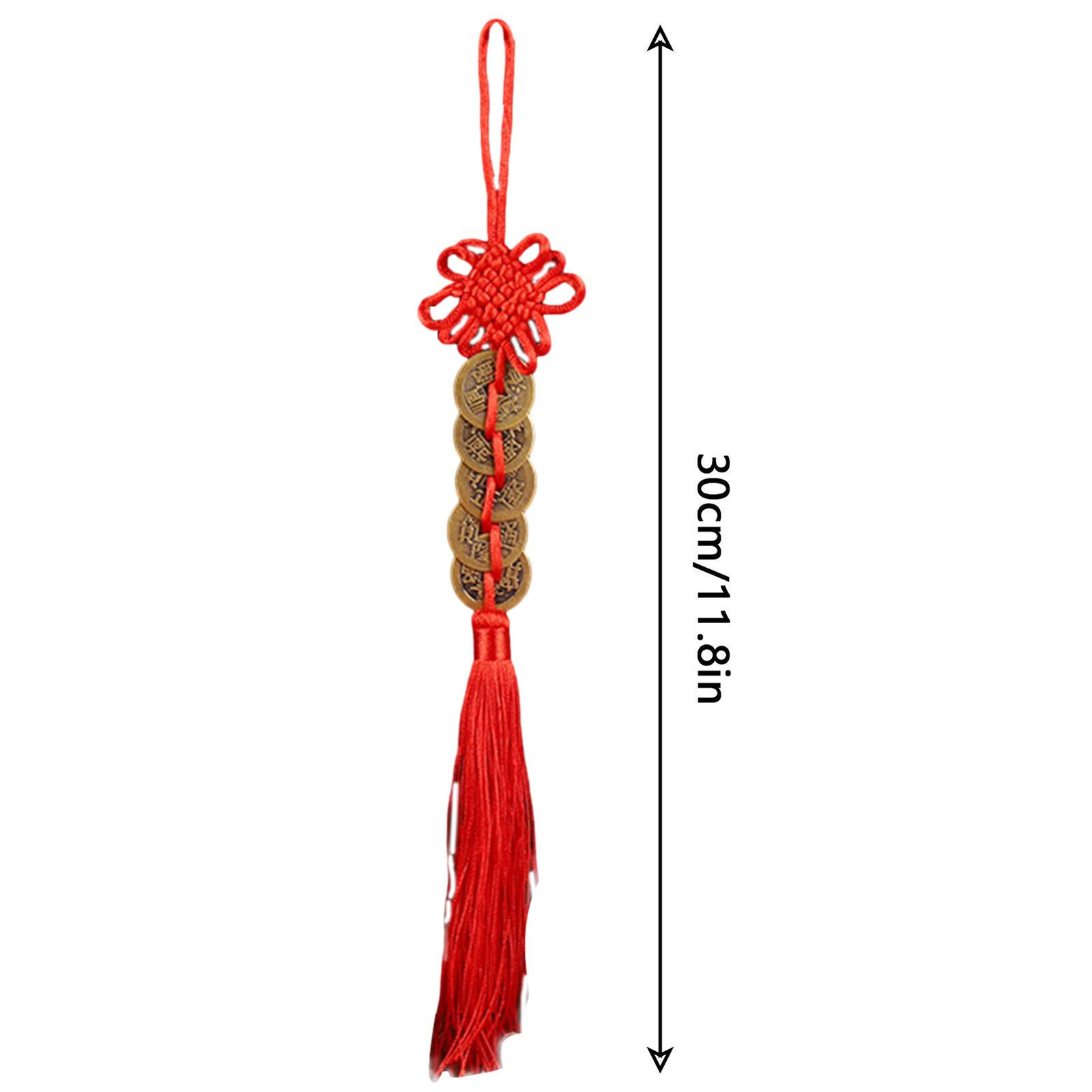 Chinese Fortune Coin Knot Tassel Collector Coin Hanging Car Ornament ...