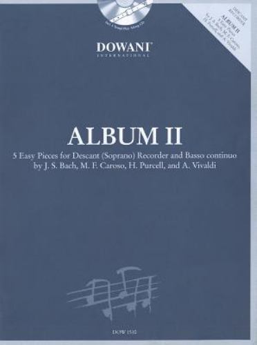 Album Volume 2 (Easy) for Descant (Soprano) Recorder and Basso Continuo ...