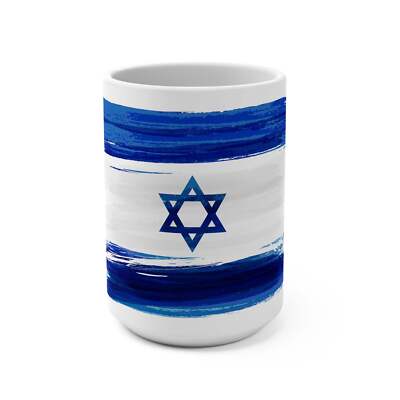 Israeli Israel Flag Coffee Mug Ceramic Mug 15 oz Jewish Gift | eBay